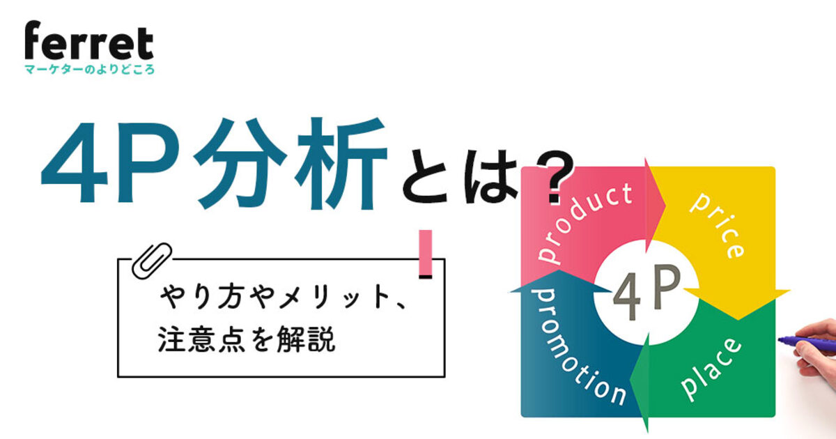 4P分析とは？やり方やメリット、注意点などを具体例を交えて解説｜ferretメディア